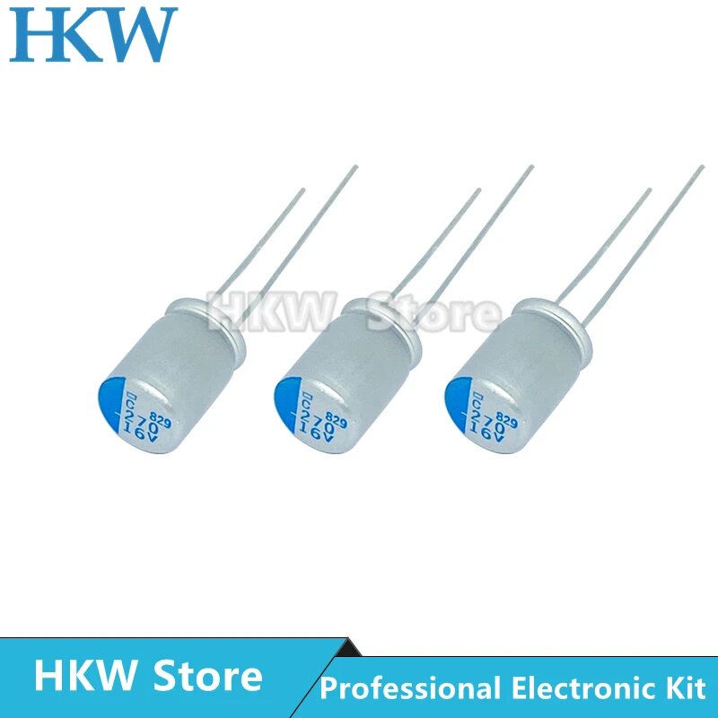 10 шт, твердый алюминиевый электролитический конденсатор NIPPON CHEMI CON 16В, 100 16V270UF 6X9MM