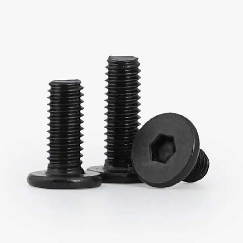 Черные винты M3x8mm (50шт) из нержавеющей стали 304