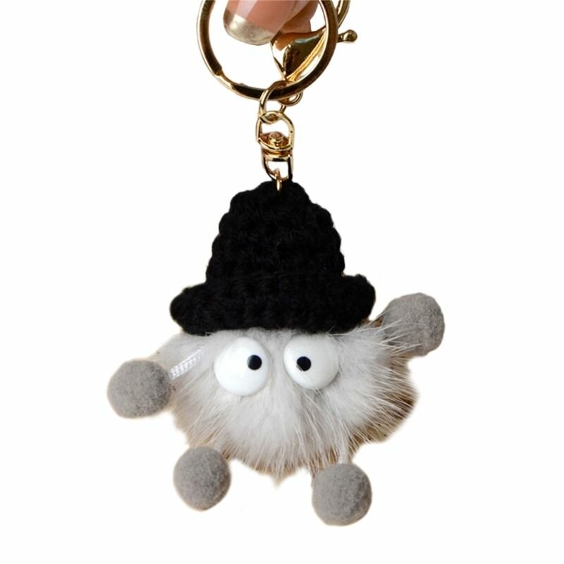 Стильный вязанный крючком брелок-кулон, металлический брелок-украшение, идеальный подарок для любителей рукоделия и модных людей