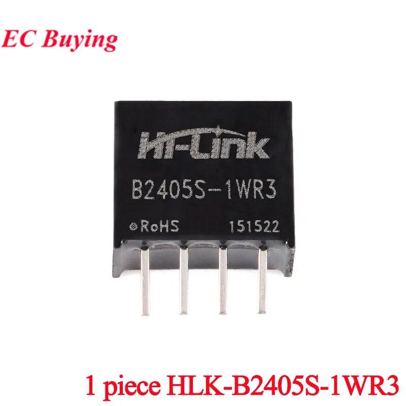 Hi-Link DC-DC изолированный модуль питания 1Вт 24В в 5В/12В/24В B2405S-1WR3 1pc