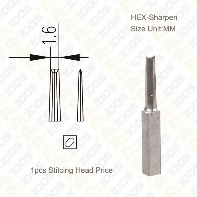 RCIDOS Ручной дырокол для ремней из нержавеющей стали Серый, Hex Sharpen 1.6mm
