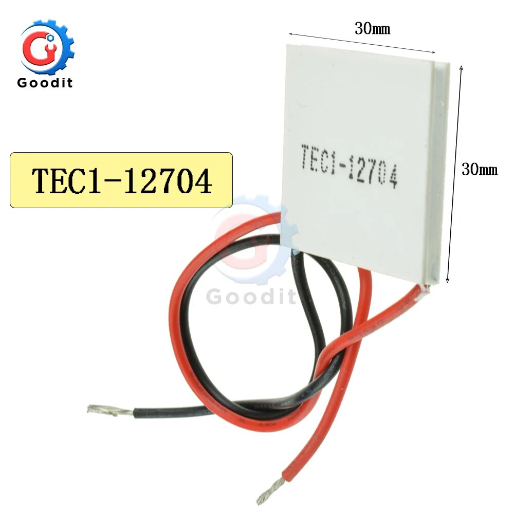 Термоэлектрический охладитель Пельтье TEC1-12704 30x30mm