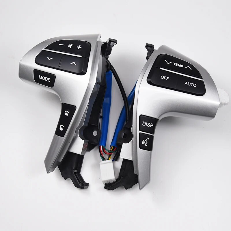 Автомобильный переключатель кнопки управления звуком на руль для TOYOTA HILUX VIGO silver black high