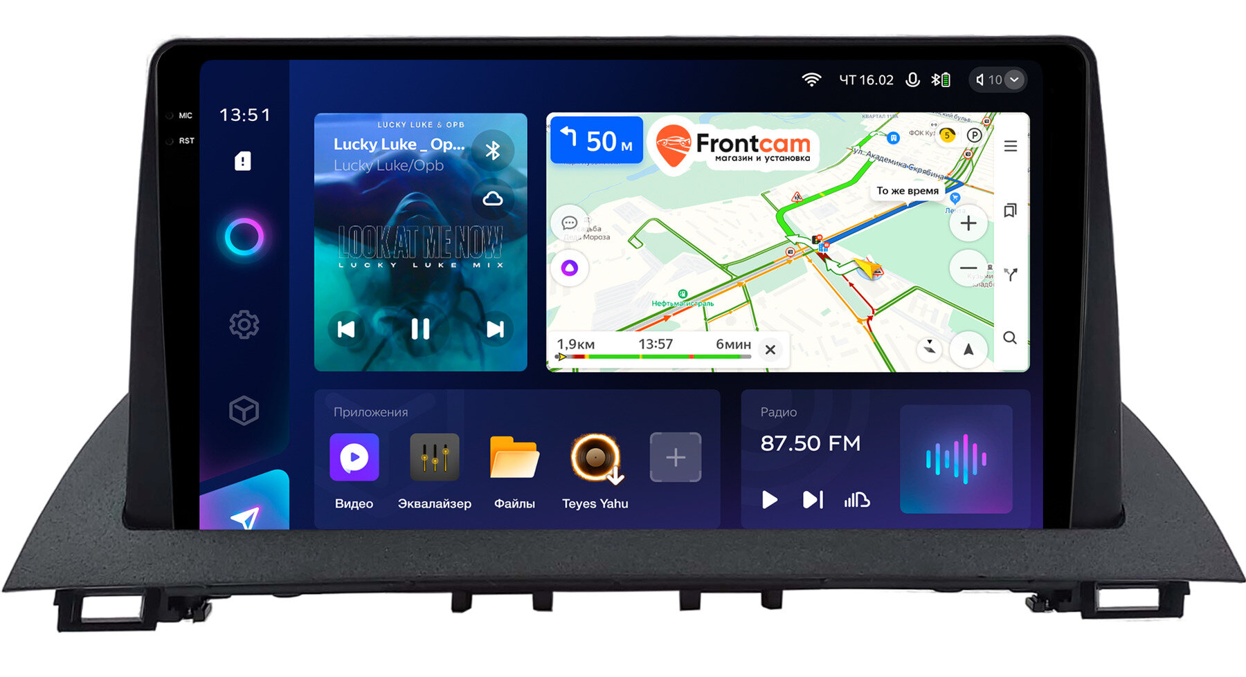 Штатная магнитола Mazda 3 (BM), Axela 3 2013-2019 Teyes CC3 2K 4/64 9.5" RM-9-2188 Android 10 (4G-SIM, DSP, QLed)