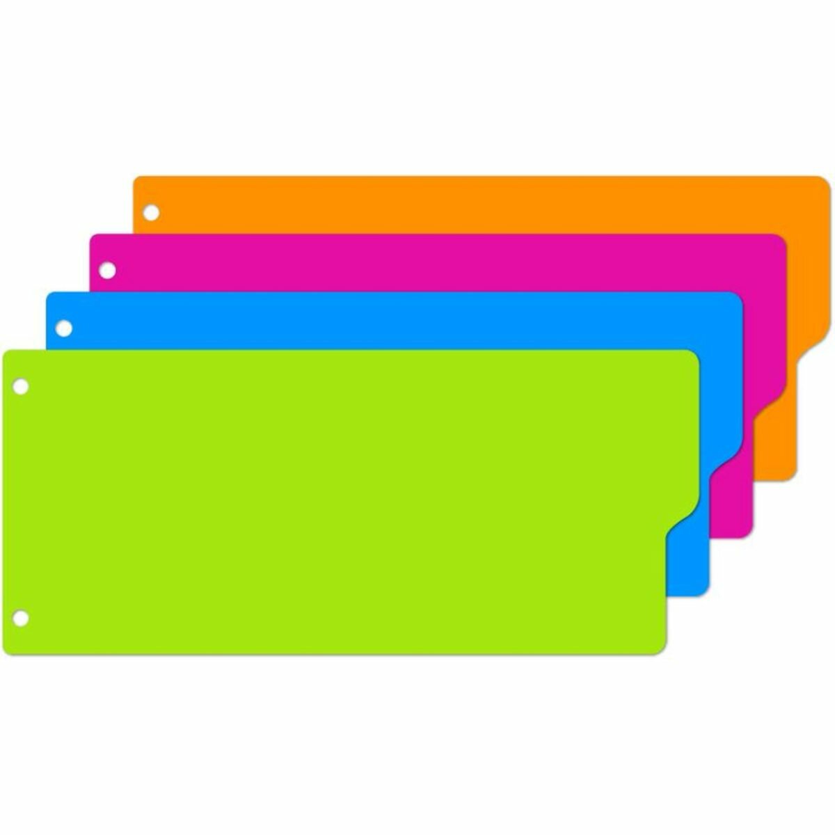 Разделитель листов пластиковый Attache (105x240, на 12л, цветовой, 4 цвета) (328392), 126 уп.