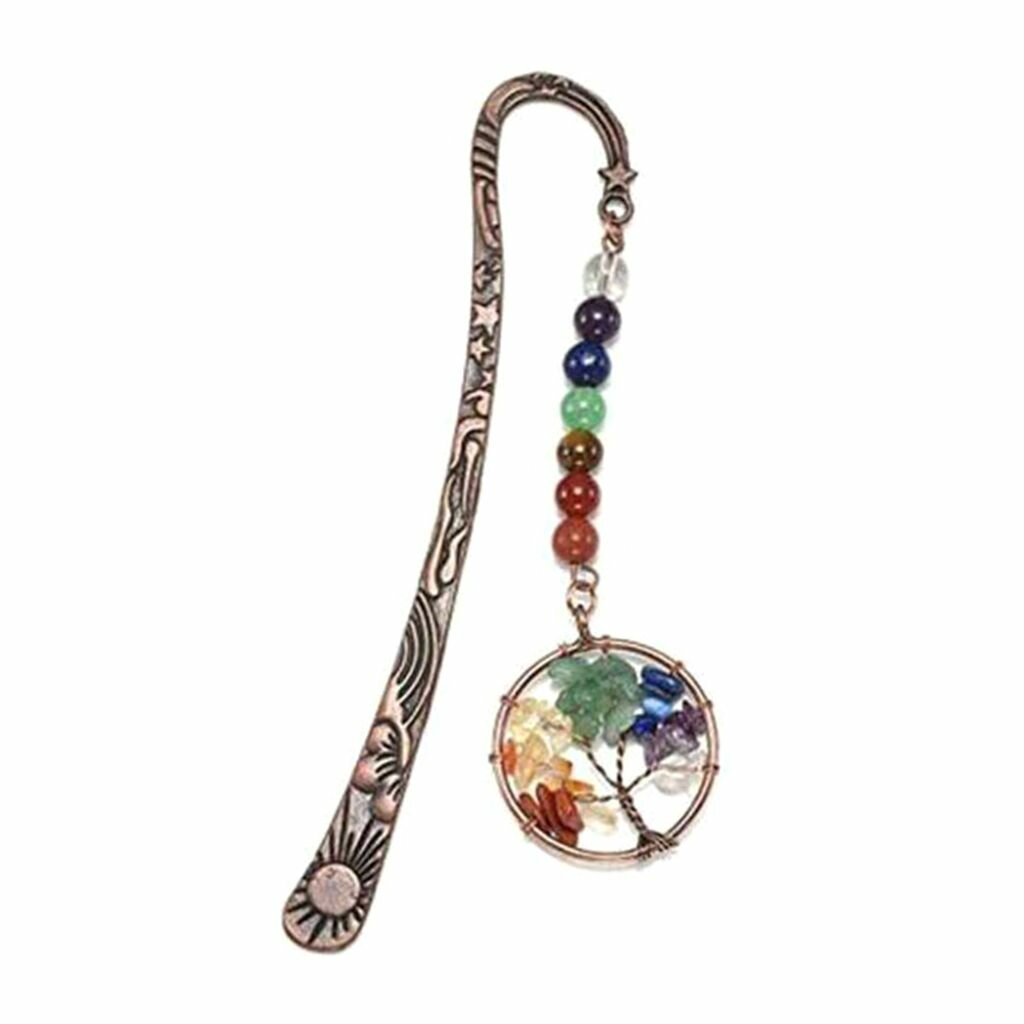 Металлические книжные маркеры с подвеской из хрустального камня для чтения