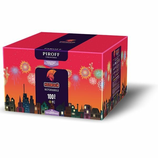 Батарея салютов Piroff 100-112 залпов