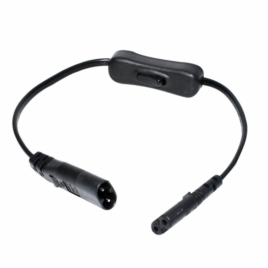 Полностью медный восьмизначный переходник от мужчины к женщине IEC 320 C7 к C8 с линией преобразования переключателя управления мощностью