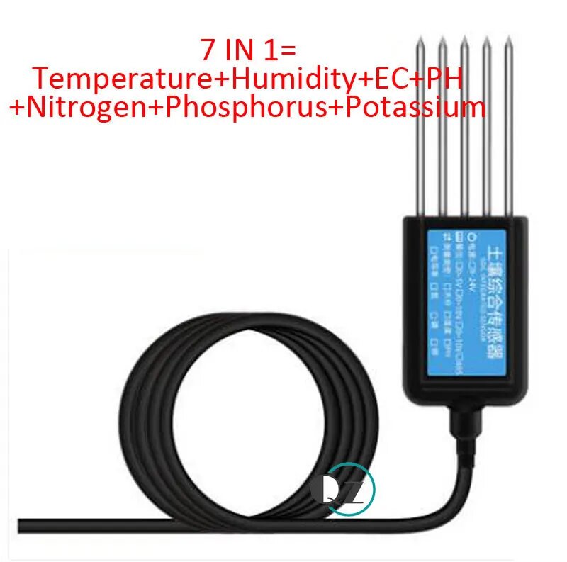 Датчик почвы RS485 7 в 1 7 IN 1 NPK-PH-EC-H-T