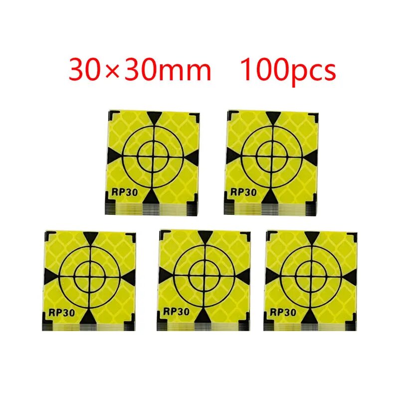 Светоотражающие листы для тахеометра 100 шт. 30X30mm