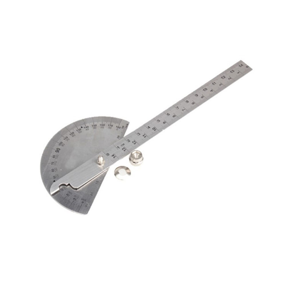 Угломер с рычагами 0-180 градусов, линейка из нержавеющей стали, угломер 14 см