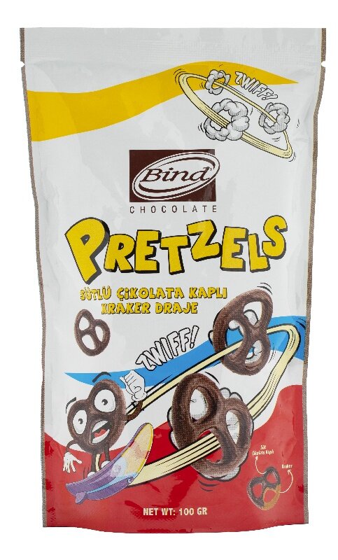 Крекеры BIND в молочном шоколаде /зип-пакет/ 100г