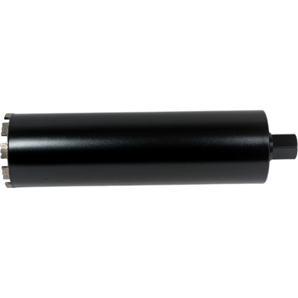 Алмазная коронка 120x450 мм 1 1/4 UNC с валом 1 1/4 UNC, для армированного бетона, мокрое сверление, 10‑сегментный набор