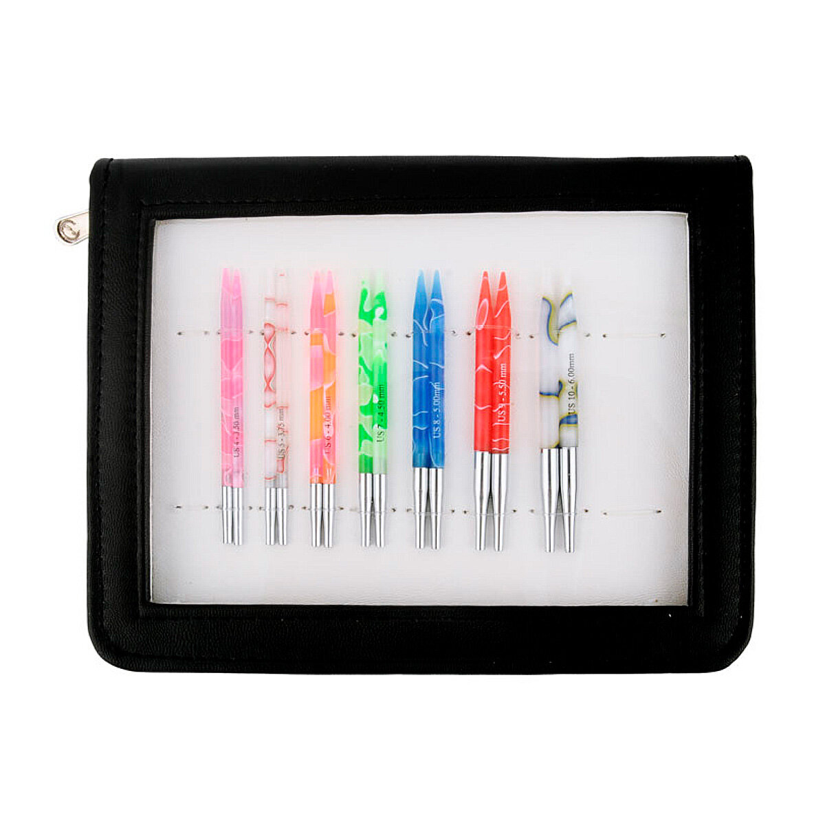 Набор "Deluxe Set Special IC" спиц съемных укороченных "Marblz", 7 размеров, KnitPro, 71505