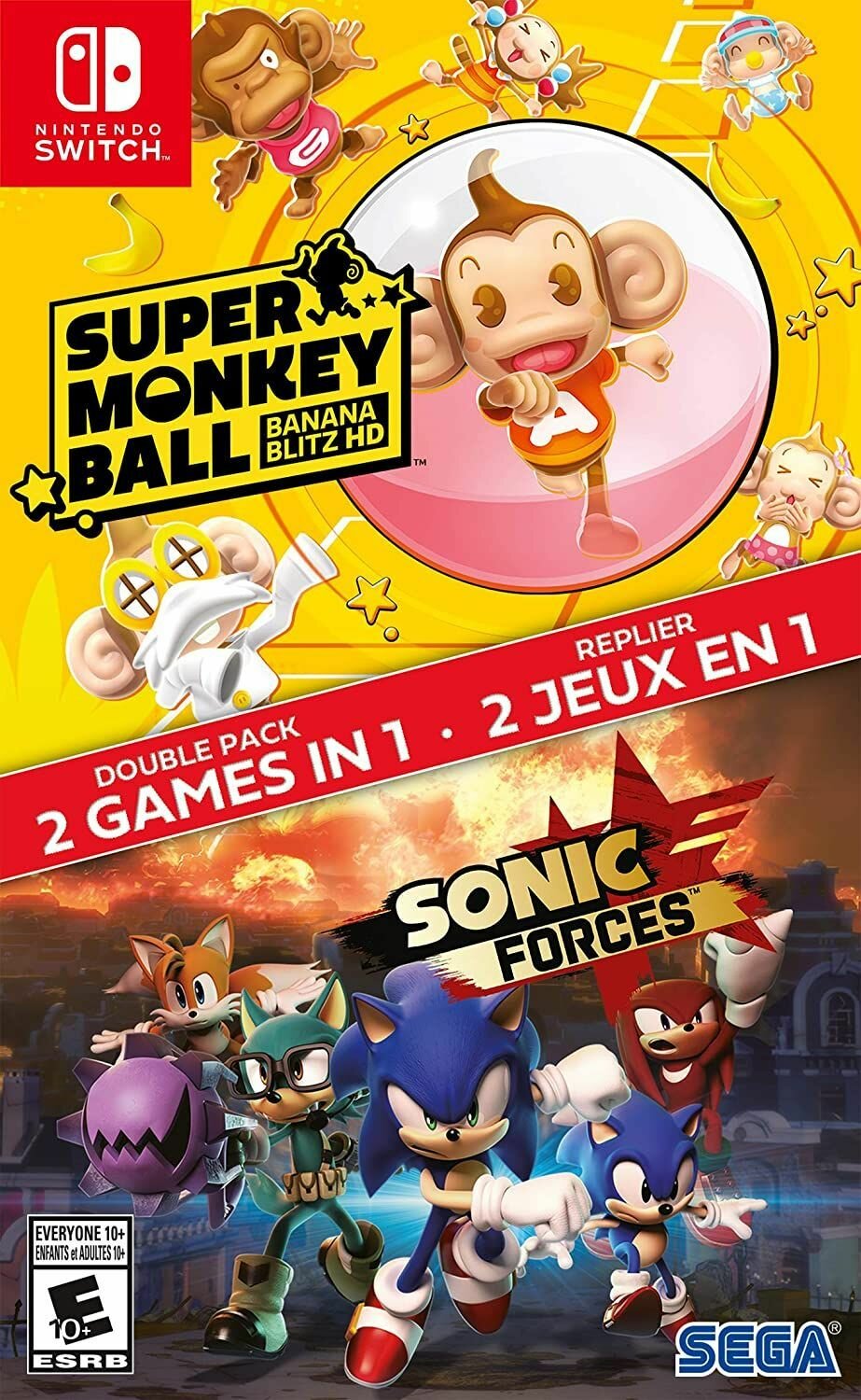 Sonic Forces + Super Monkey Ball Banana Blitz hd (Nintendo Switch)