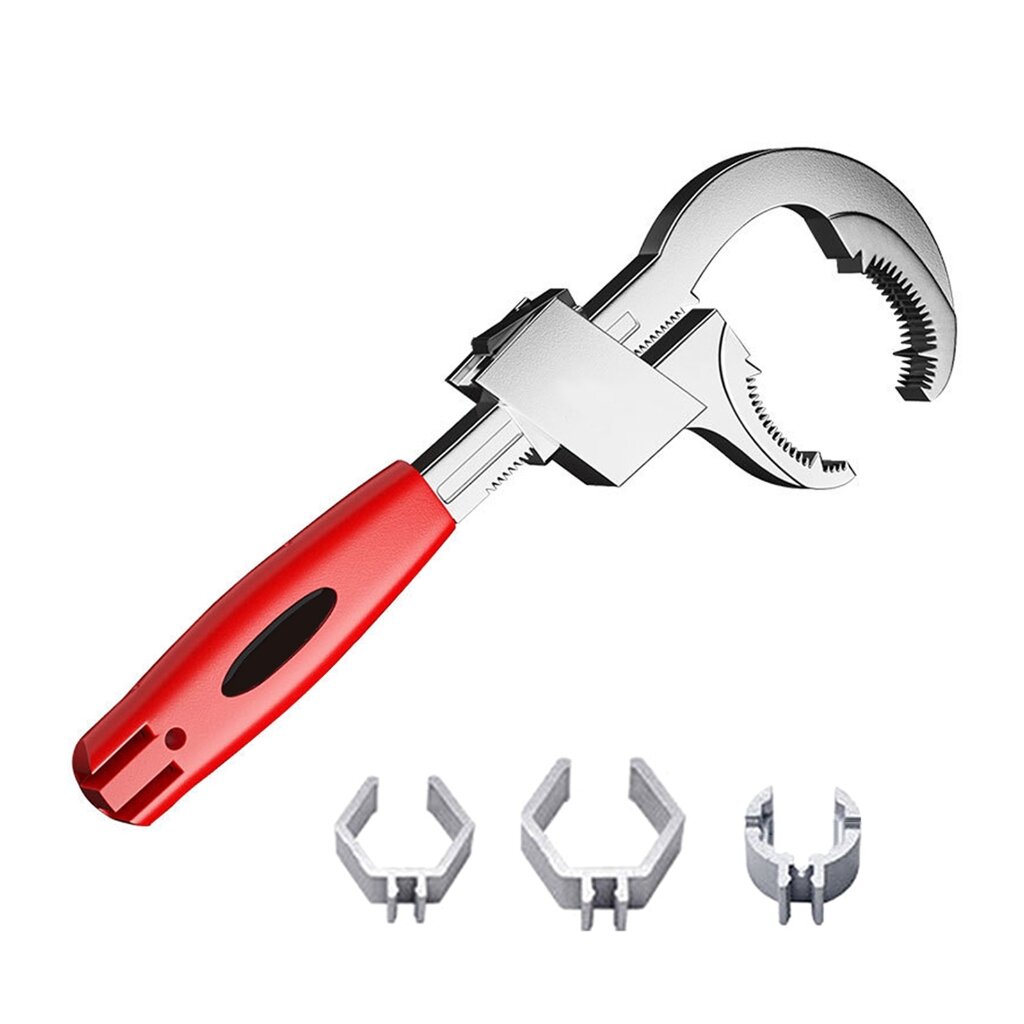 Регулируемый двухсторонний трубный ключ для вентилей/кранов/соединительных труб/душевых головок Ручной инструмент водопроводных труб