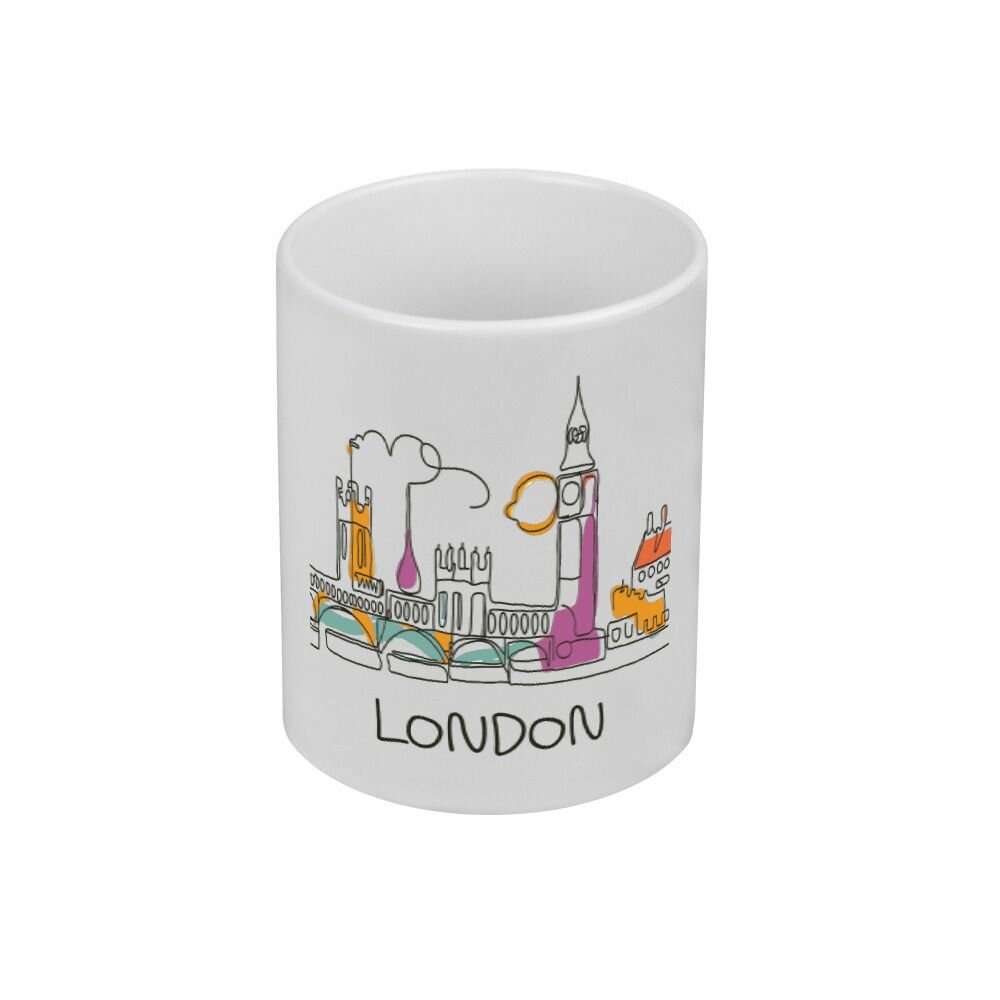 Кружка Цветной силуэт Лондона