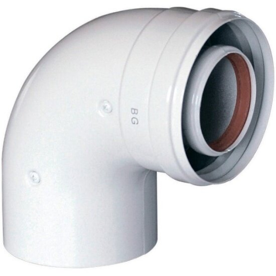 Коаксиальный отвод Baxi 87°, D 110/160 мм, штатный размер выхода LUNA Duo-tec MP 90-150 кВт