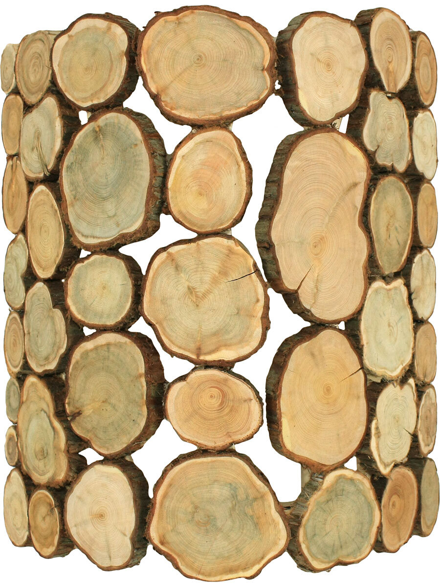 Абажур "Суши Веник" из можжевельника, угловой, для бани и сауны, 31x30 см