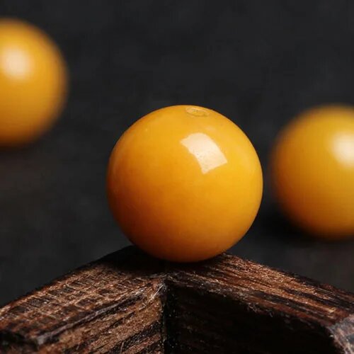 Натуральный желтый нефрит кварцевый кристалл бусина 6mm 1PC