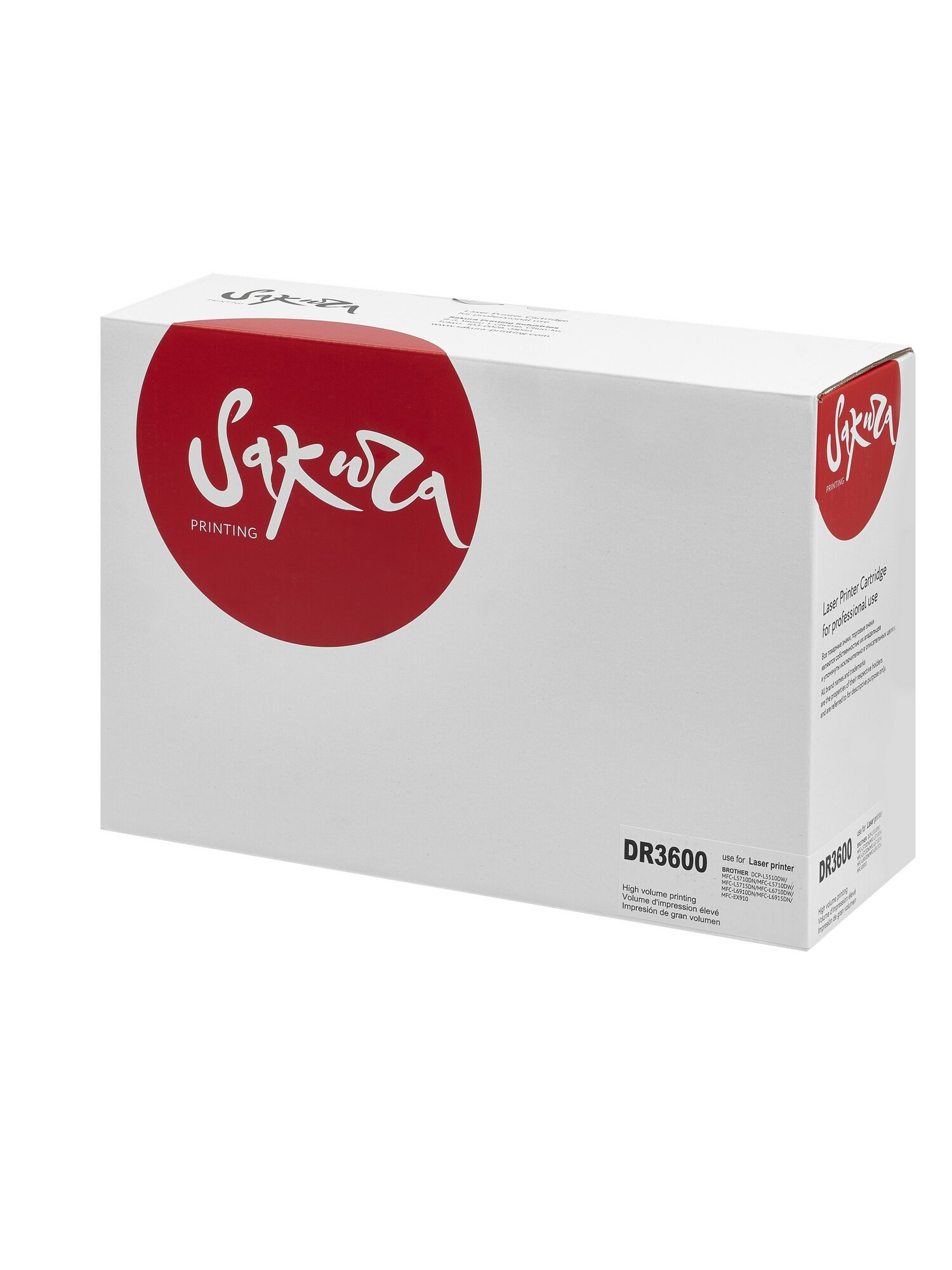 Фотобарабан Sakura DR3600 для Brother MFC-L5715DN/ MFC-L6710DW/ MFC-L5710DN/ MFC-L6910DN/ MFC-L6915DN/ MFC-L5710DW/ HL-L5210DN/ HL-L5210DW/ HL-L6210DW/ HL-L6415DN/ HL-L5215DN/ HL-L6410DN/ DCP-L5510DN/ DCP-L5510DW, черный, 75000 к.