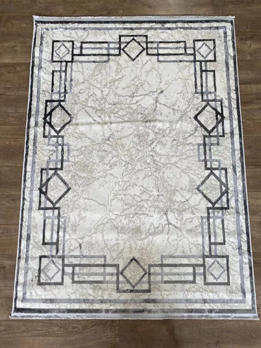 Altyn-kovri Company Ковер комнатный турция 150x200см Versay 1583 D.Grey Cream