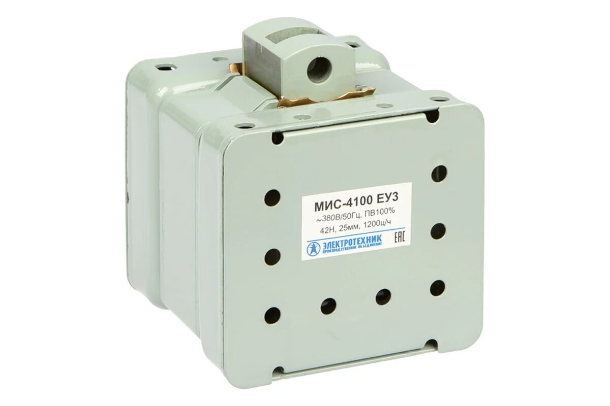 Электротехник МИС-4100 ЕУ3, 380В, тянущее исполнение, ПВ 100, IP20, с жесткими выводами, электромагнит ET054683