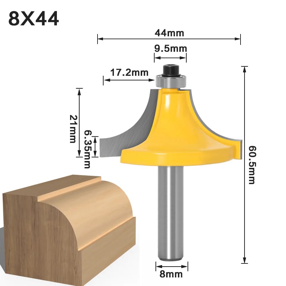 Фреза 8x44 мм, Cutting Edge Length: 03