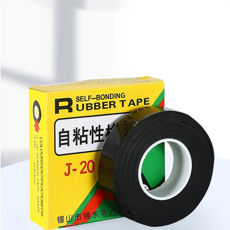 Черная самоклеящаяся резиновая изолирующая лента J-20