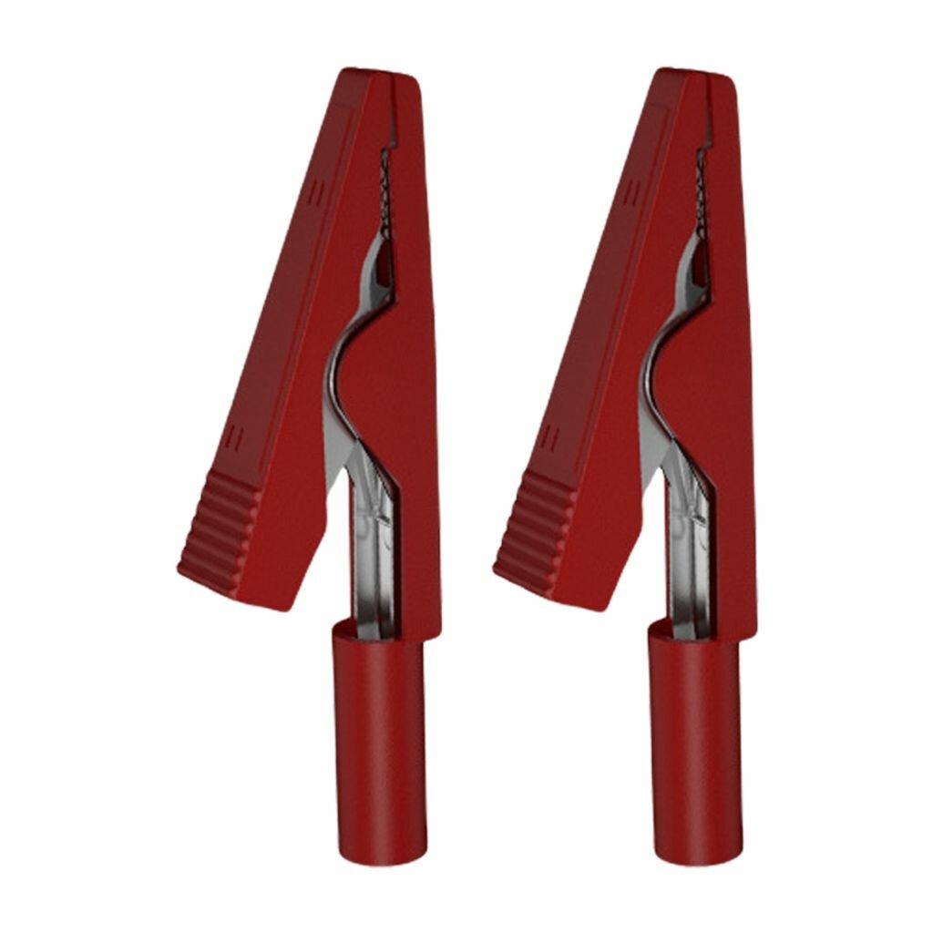 Зажим крокодил с вилками типа банан диаметром 2 мм для тестирования электроники и ремонта