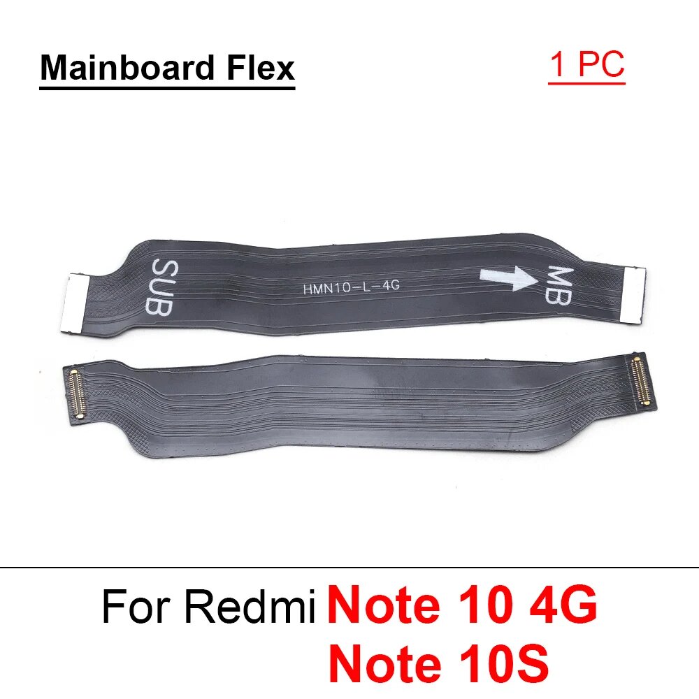 Для Xiaomi Redmi Note 10S USB-зарядная плата Redmi Note 10 4G Note10 Порт зарядного устройства Разъем для док-станции Основная материнская плата Гибкий кабель Main Flex