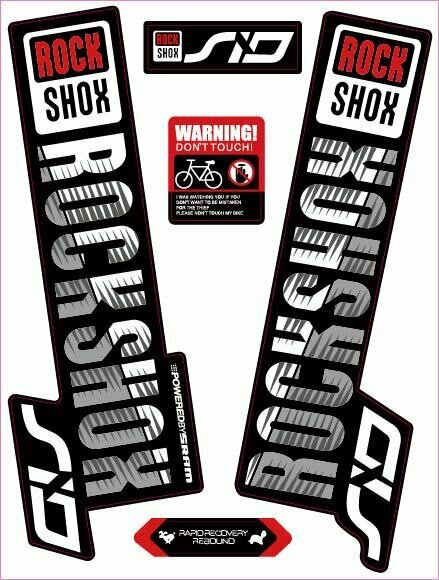 Наклейка LYRIK ROCK-SHOX, для горного велосипеда, передняя вилка, 2018 г.