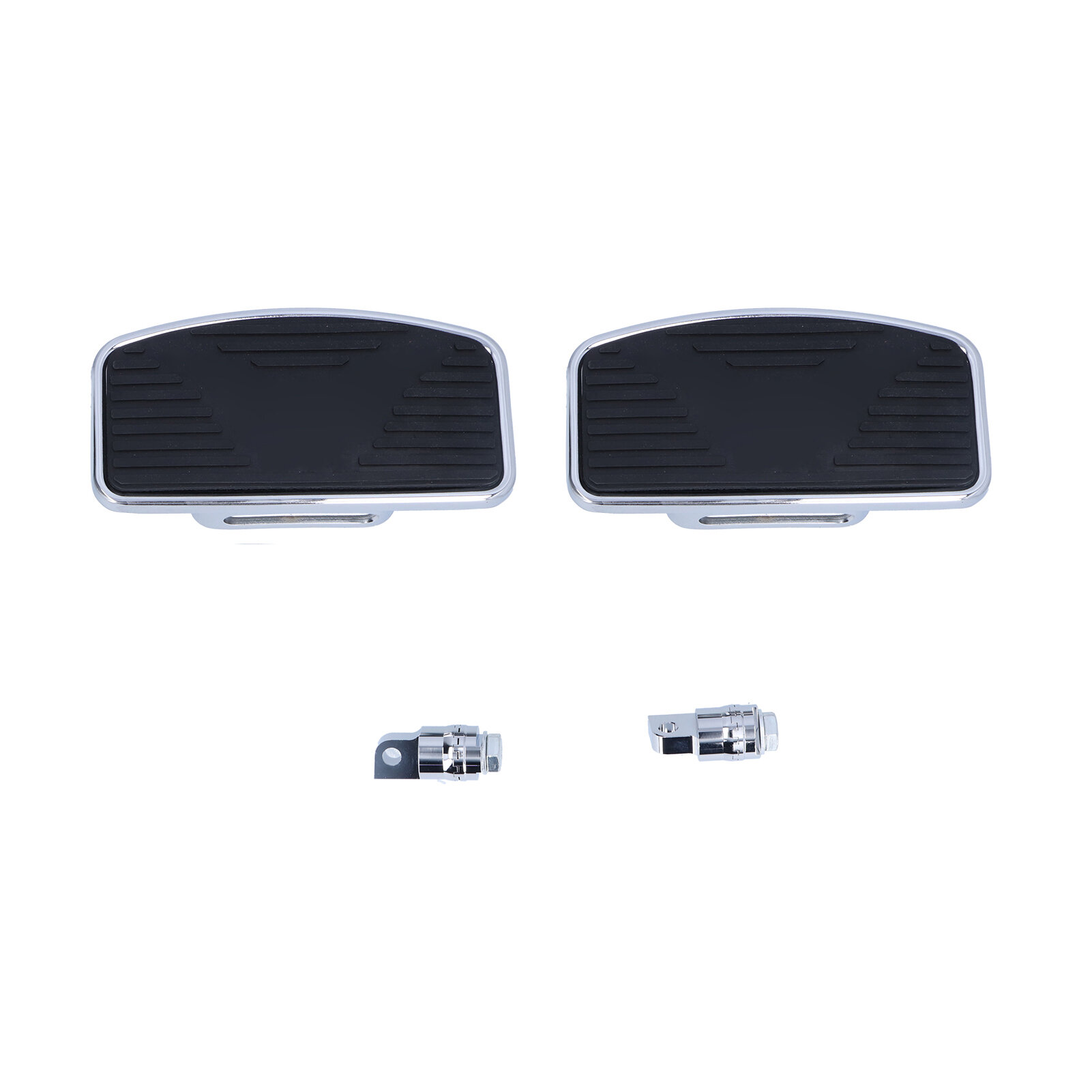 Пара регулируемых задних пассажирских подножек для мотоцикла. Широкие подножки для мотоцикла.