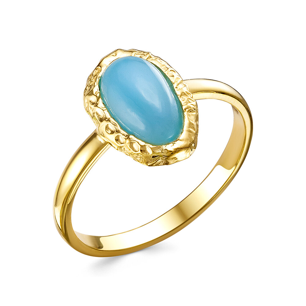 Кольцо, серебро, 925 проба, халцедон