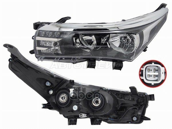 Фара Toyota Corolla (E180) 12-16 (Слева/ Галоген/ Ручная регулировка) Sat арт. ST-212-11Y1L-LDEM2U