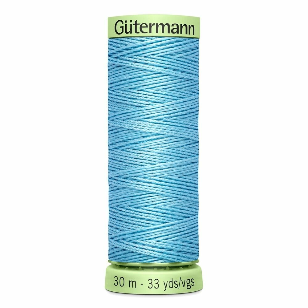 Декоративная нить Gutermann Top Stitch 30/30 м для отстрочки, 100% полиэстер, цвет 196 бледно-лазурный, 5 шт (3)