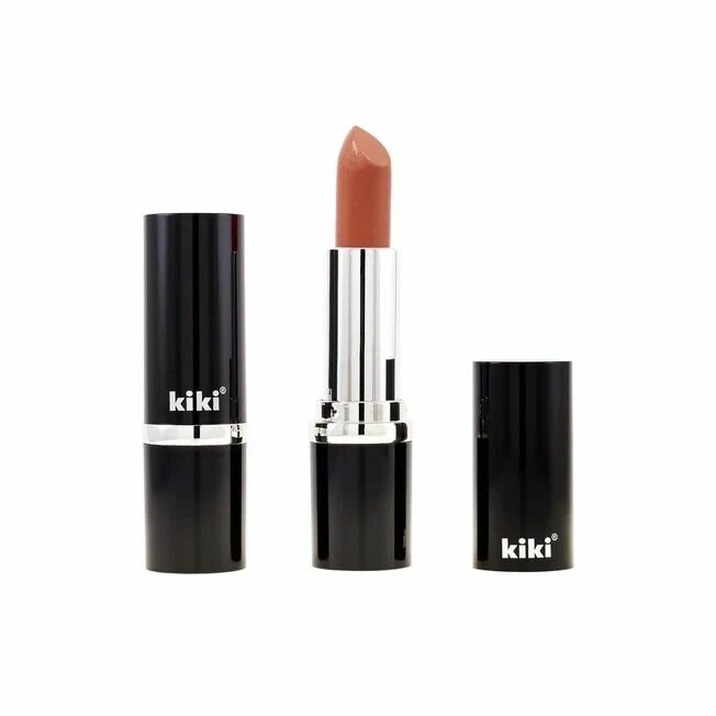 Губная помада Kiki "Velvet", тон 818, Ореховый нюд, с блестками
