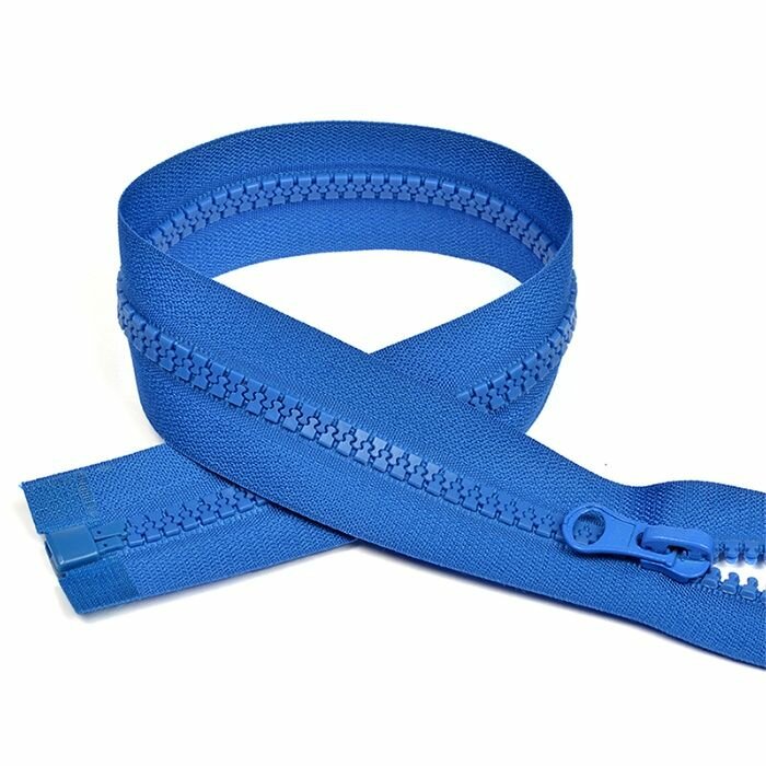 Молния MaxZipper трактор № 5, 1 замок, 55 см, цвет F213 васильковый упаковка 50 шт