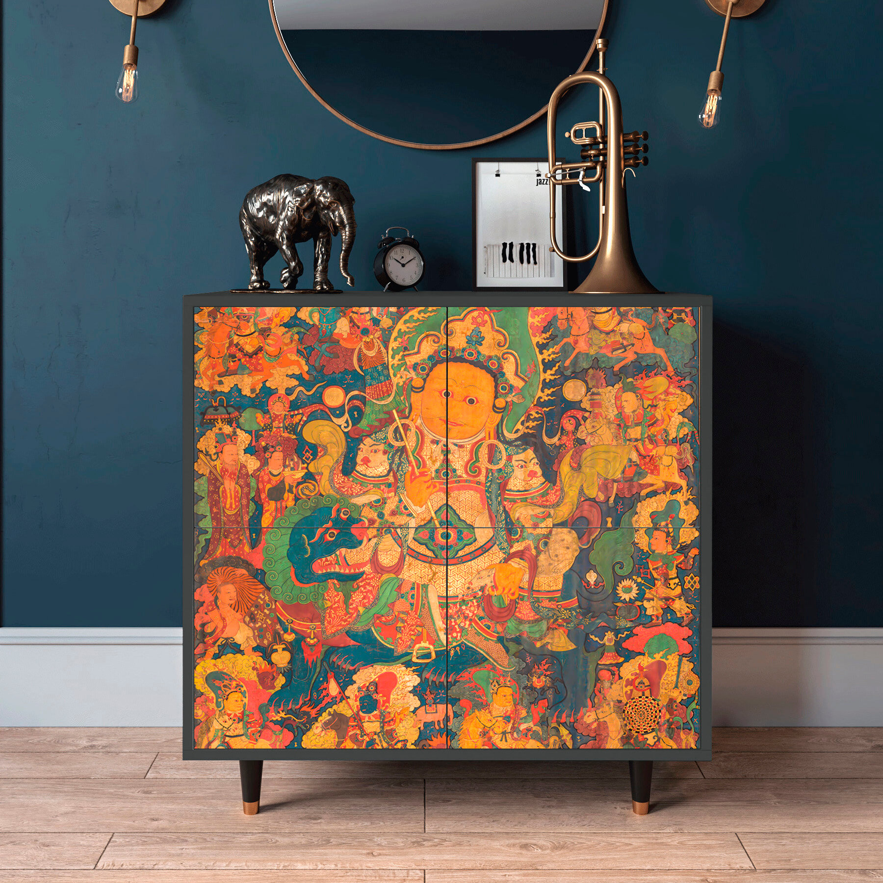 Комод - STORYZ - BS3 God by Vaisravana , Размер - 94 x 96 x 48 см, Цвет корпуса - Антрацит