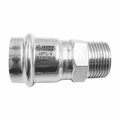 Пресc-ниппель 35 х 11/4" НР нержавейка SantechSystems 129-9053