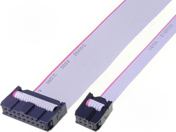 Шлейф AMPHENOL FC14600-S Шлейф с разъемами IDC 14x28AWG Ш. шлейфа 1,27мм 0,6м 1шт