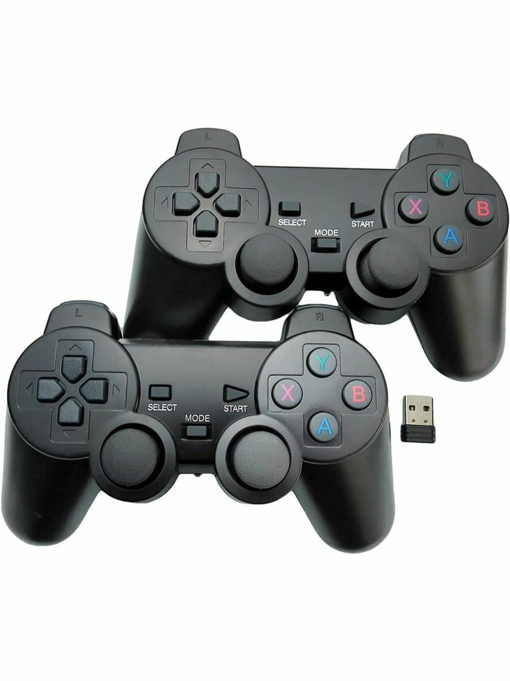 Беспроводной игровой контроллер USB, Геймпад для ПК / ноутбука, Удаленный беспроводной контроллер для PS3, аналоговые джойстики на 360 , двойная вибрация Motion Sense и зарядный кабель