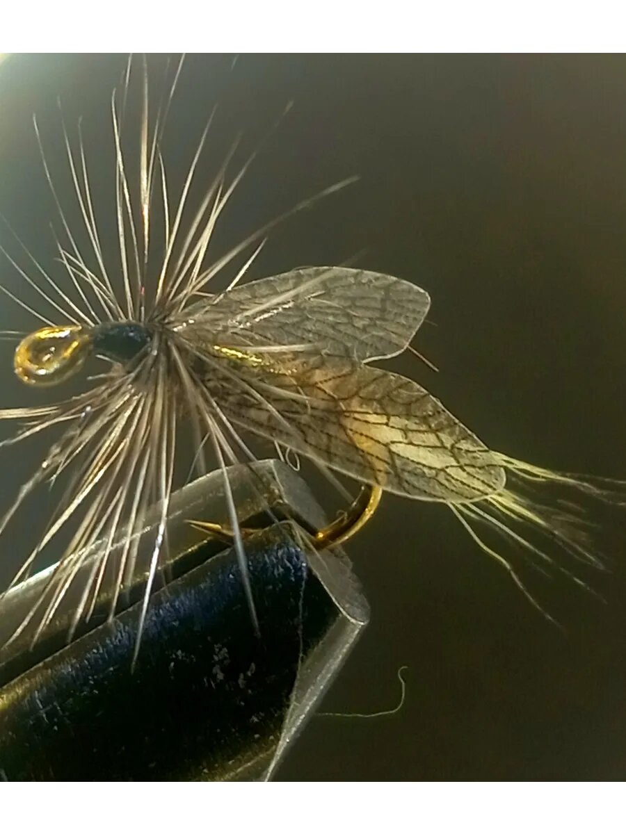 Мушка для рыбалки, на хариуса и других рыб, перо, одинарный крючок №10, 3 шт