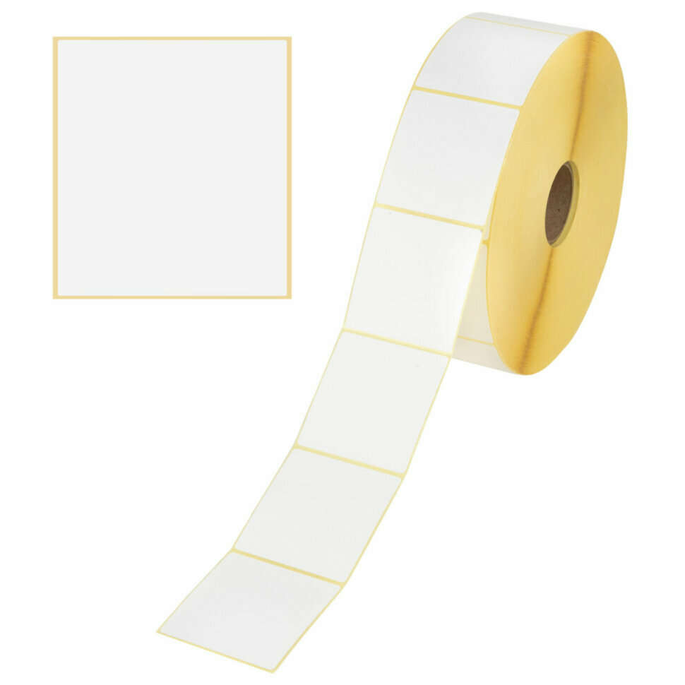 Термоэтикетки ЭКО, 58х60 мм, 3000 этикеток в ролике, 129998, 129998