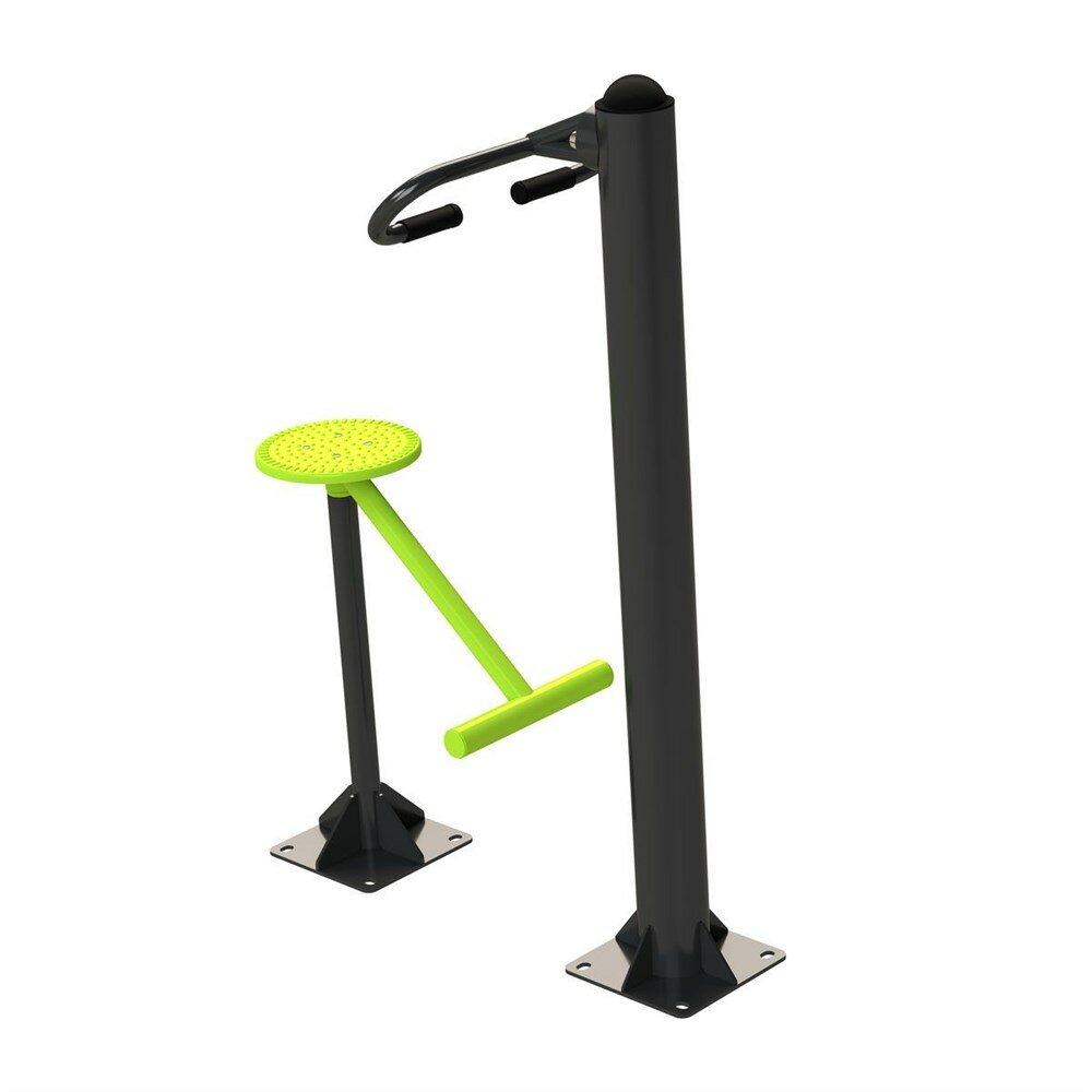 ZAVODSPORTA Smart-1012 Уличный тренажер Твистер сидя ZAVODSPORTA pantone 382C (другие цвета опционально)