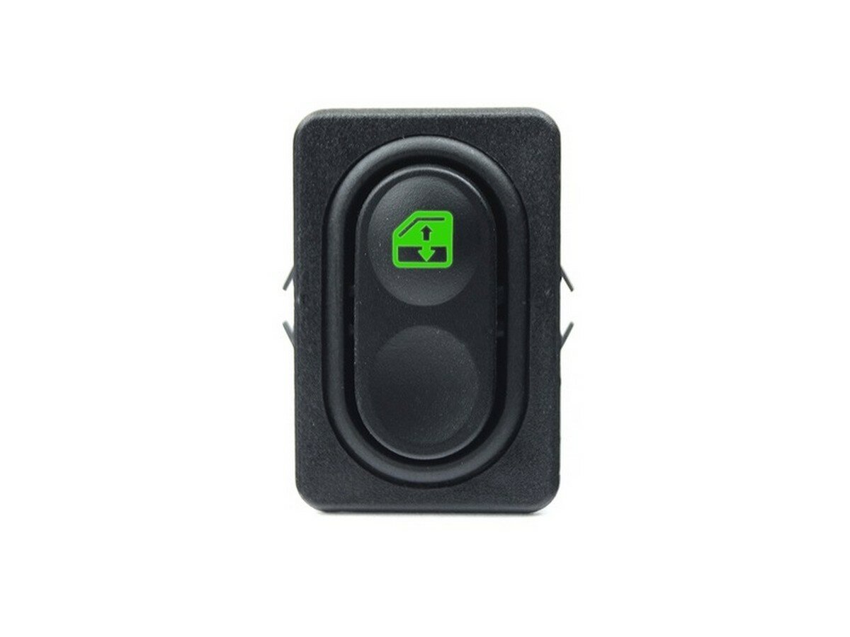 Кнопка стеклоподъемника с рамкой, зеленая подсветка АВАР на ВАЗ 2108-21099, 2113-2115