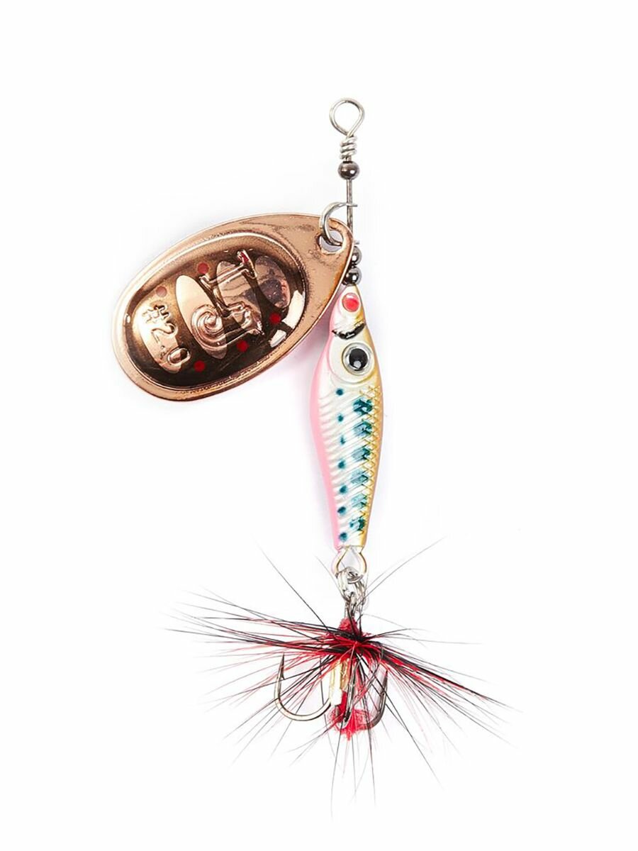 Блесна вращающаяся Lucky John TRIAN BLADE ROUND 12.0г 006 в блистере