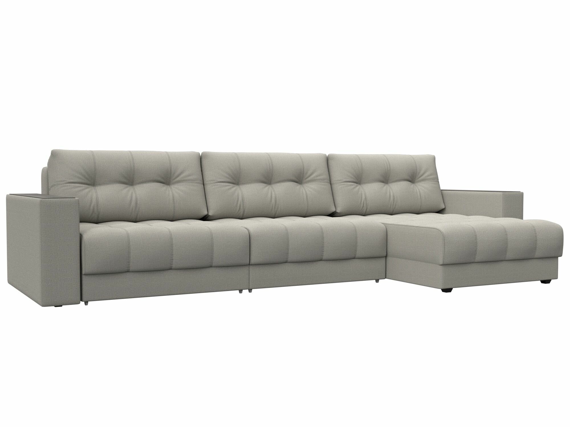 Диван угловой с декором Бруно НПБ Лонг, Рогожка