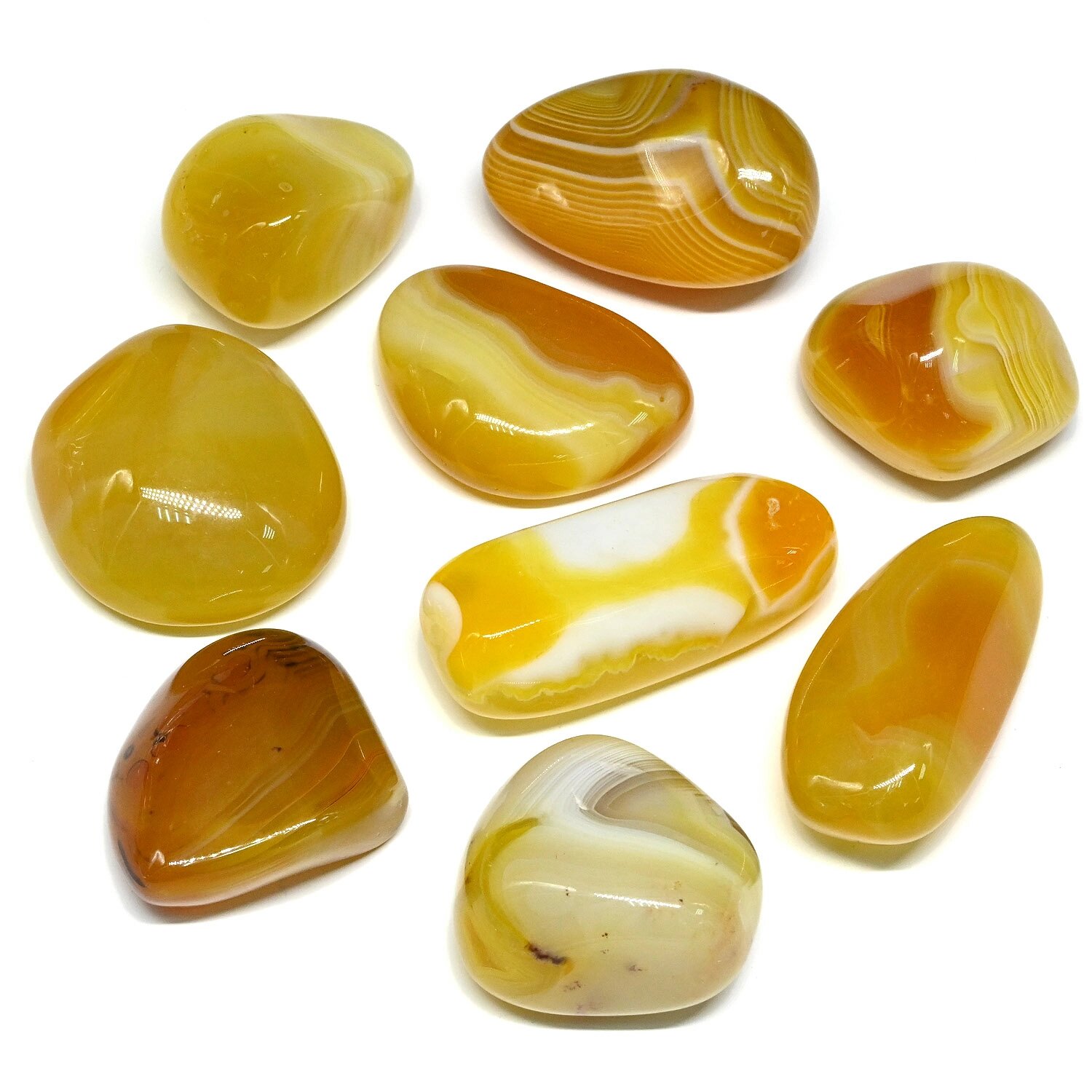 Минерал агат тонированный цв. желтый 35*25*21мм, 30-39г .