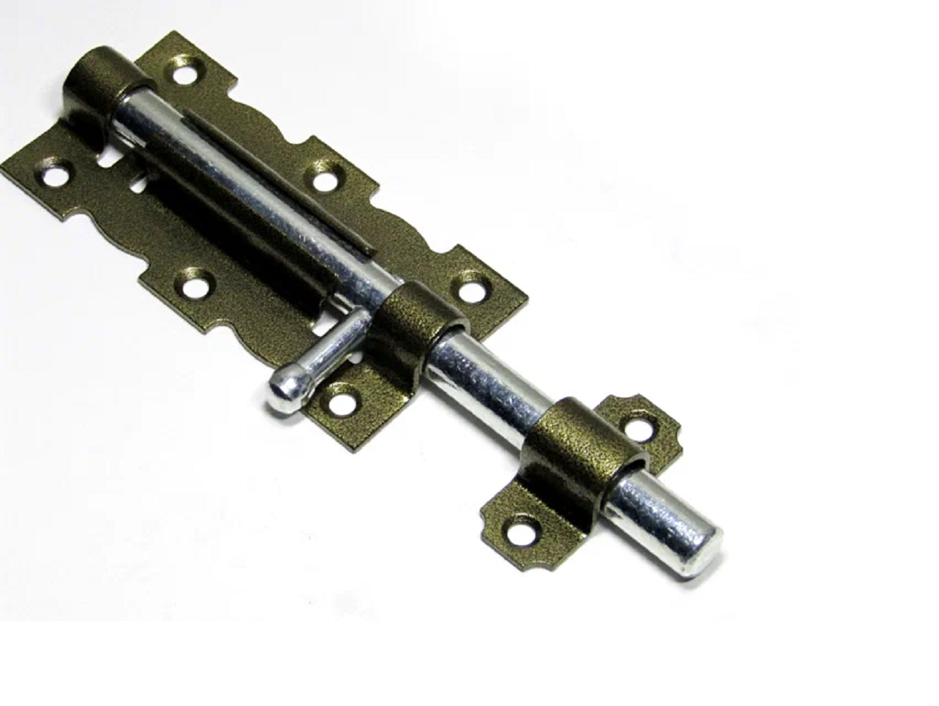 Задвижка дверная ноэз ЗД-110-SL, накладная, ст. бронза/цинковый